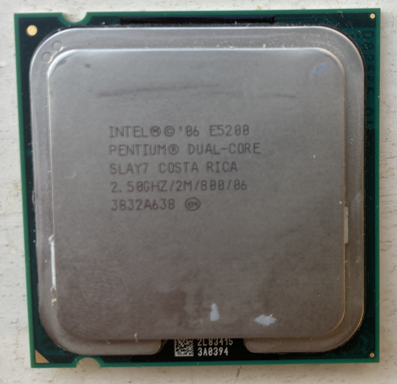 Intel Pentium Dual-Core E5200 2.50GHz Socket 775 2M 800 CPU Processor ...