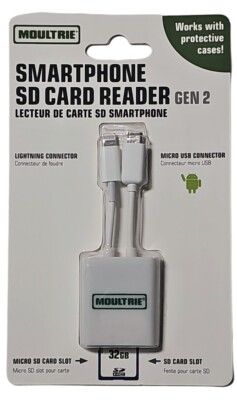 Moultrie Smartphone SD Card Reader | Gen2 | Supports SD & Micro SD ...