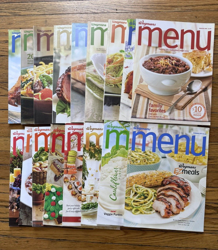 (17) Wegmans MENU Magazine Recipe books Lot-2007-2017 | eBay