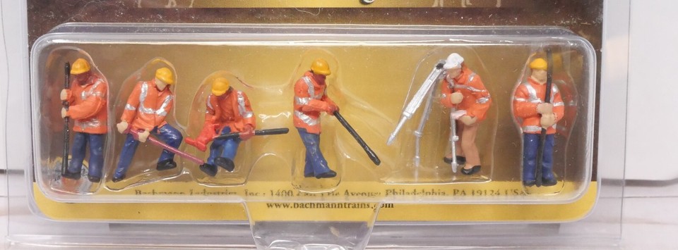 Bachmann Scene Scapes Mini-Figures 33121, Highway Maintenance Crew, HO ...