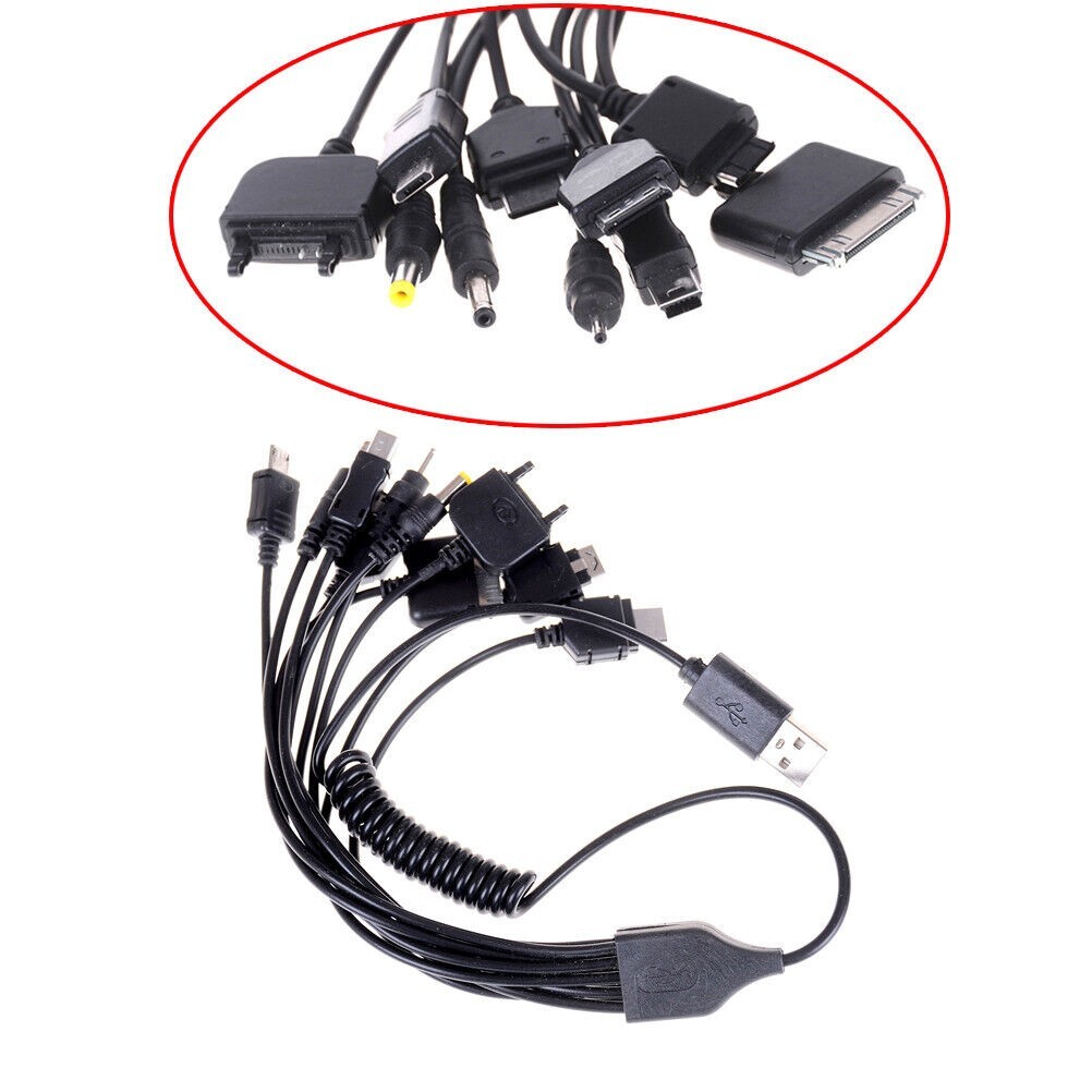 3-PK 10 in 1 Universal Multi-Function Cell Phone Game USB Charger ...