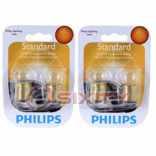 2 pc Philips License Plate Light Bulbs for Fiat 124 128 850 Brava ...