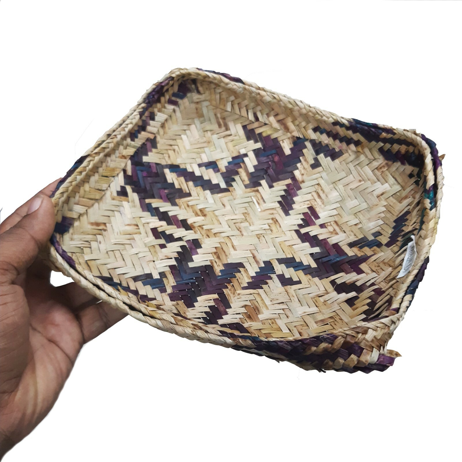 Natural Reed Leaves Tray Athulpatha Handmade Pan Watti Woven Eco ...