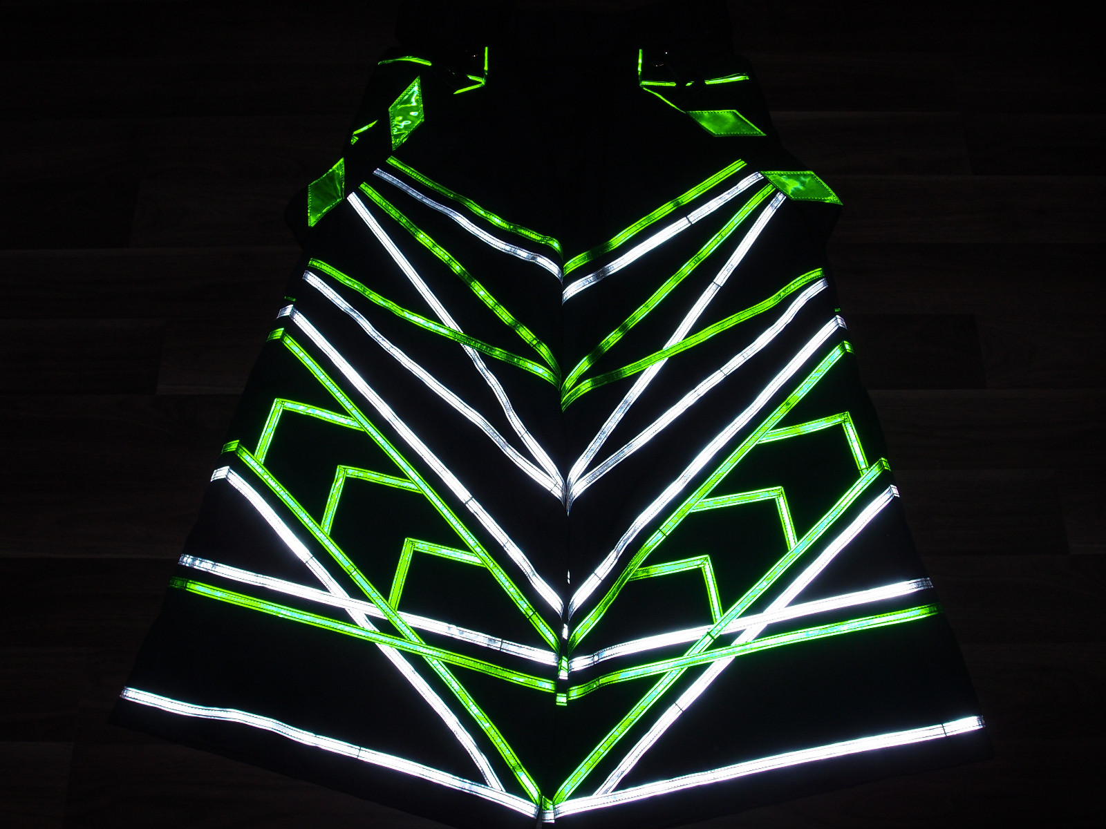Heatwave phat pants rave gear reflective dance wear hardstyle reflector ...