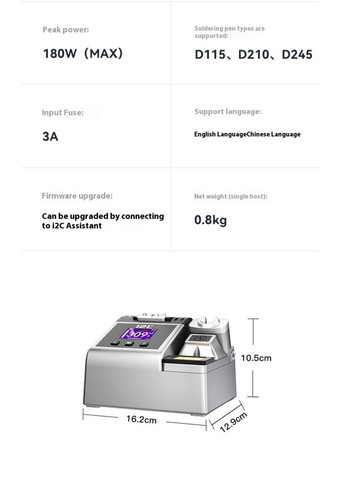 2SDN DC Soldering Station Soldering Iron D115/210/245 Handle Auto ...