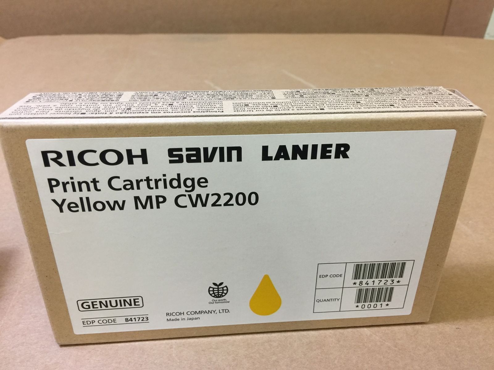 Ricoh MP Cw2200 Yellow Ink Cartridge 841723 for sale online | eBay