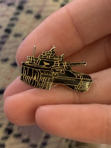 Military Black Tank Enamel Lapel Pin (GW2) | eBay