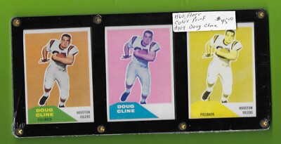 1960 Fleer Doug Cline card # 109 (color separation) PROOF | eBay