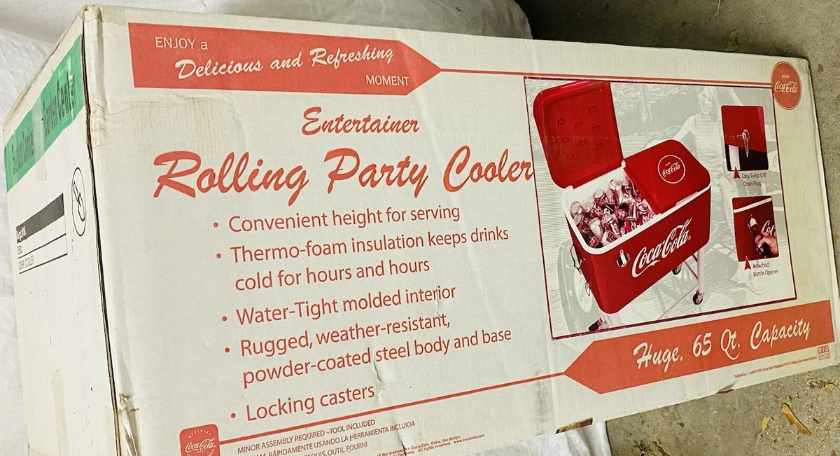 Coca Cola Rolling Cooler
