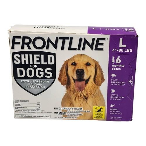 Frontline Shield for Dogs Flea and Tick Treatment (L) 41-80 lbs Pack of ...
