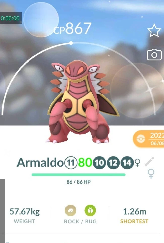 Pokemon Armaldo Shiny