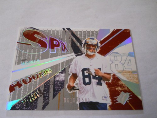 SHAUN MCDONALD 0615/1500 ROOKIE CARD ST. LOUIS RAMS 2003 SPX | eBay