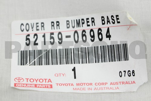 5215906964 Genuine Toyota COVER, REAR BUMPER 52159-06964 | eBay