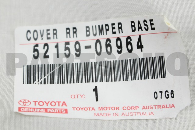 5215906964 Genuine Toyota Cover Rear Bumper 52159-06964 for sale online ...