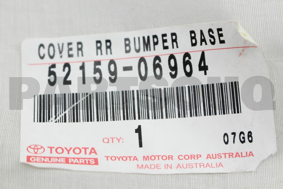 5215906964 Genuine Toyota COVER, REAR BUMPER 52159-06964 | eBay
