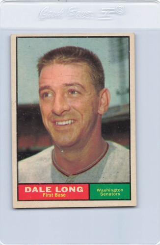 1961 Topps #117 Dale Long Senators EX/MT *DA-C5355 | eBay