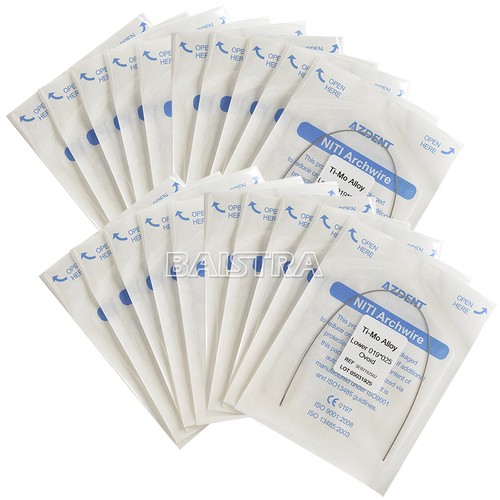 AZDENT Dental Orthodontic TMA Titanium Beta Ti-Mo Alloy Rectangular ...