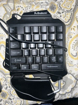 K-Snake One-Handed Gaming Keyboard RGB Backlit Mechanical Keypad | eBay