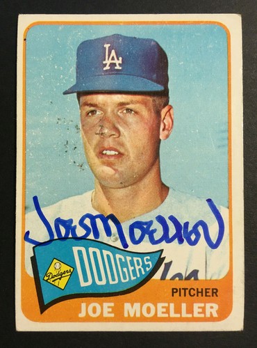 Joe Moeller Dodgers signed 1965 Topps baseball card #238 Auto Autograph ...
