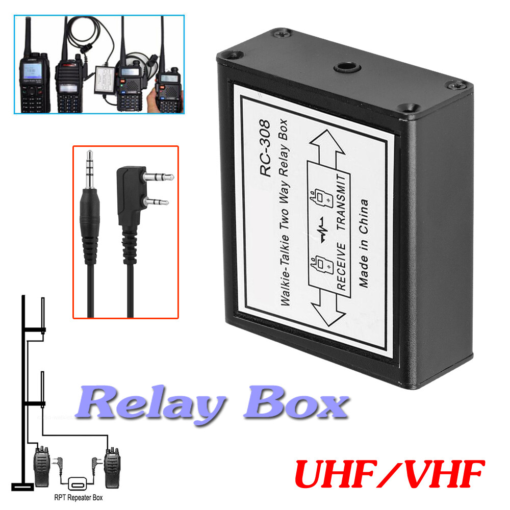 RC-308 Handheld Two Way Radio Relay Walkie Talkie Repeater Box UHF VHF ...