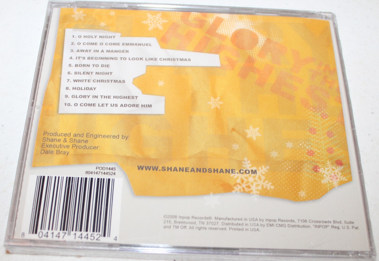 Glory in the Highest: A Christmas Record by Shane & Shane (CD, 2008 ...