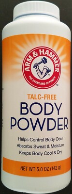 Arm & Hammer Body Powder Cornstarch Talc-Free Absorbs Wetness 5 Oz ...