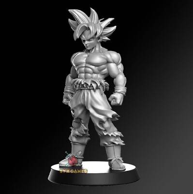 Goku Ultra Instinct Fantasy Miniature D&D Pathfinder Tabletop RPG | eBay