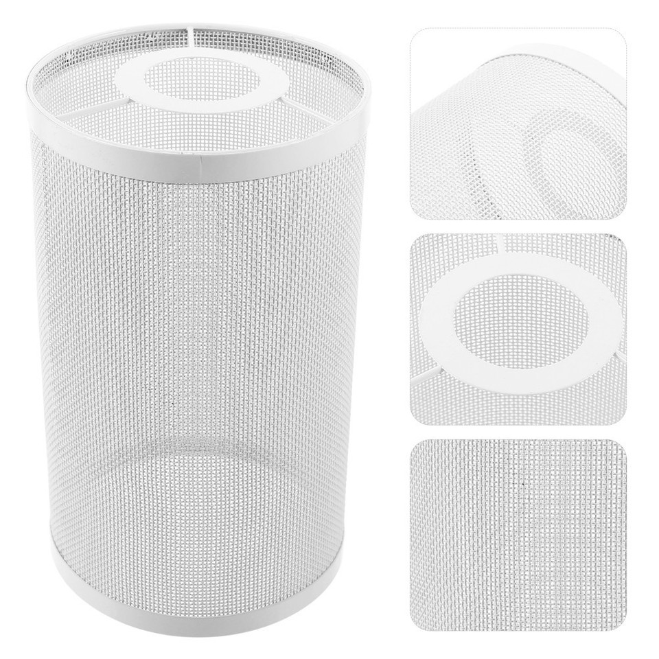 Wire Mesh Lamp Shades Black Metal Light Iron Lampshade Cylinder Floor ...