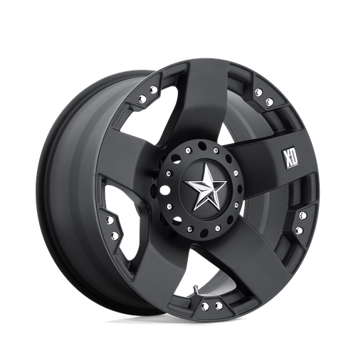 18x9 +0 KMC XD775 Rockstar Matte Black Wheels Rims 5x127 5x139.7 (QTY 4 ...
