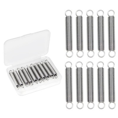 Extended Tension Spring Wire Diameter 0.03",OD 0.24",Free Length 1.57 ...