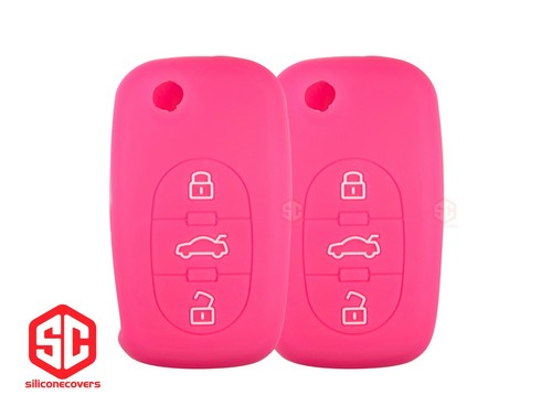 2x New Key Fob Remote Fobik Silicone Cover Fit / For Audi | eBay
