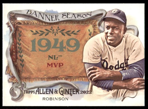 Jackie Robinson 2022 Topps Allen & Ginter Banner Seasons 1949 MVP ...