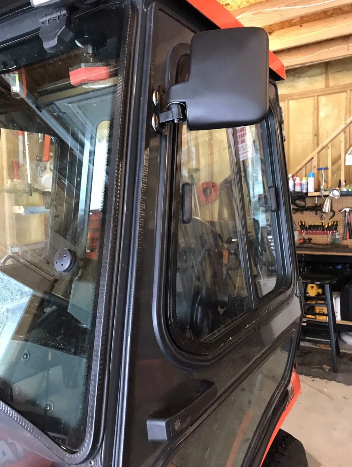 2 magnetic back up mirrors skid steer loader bobcat john deere gehl new ...