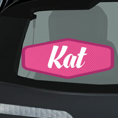 Kat Name Sticker Decal 3.5x8 inc | eBay