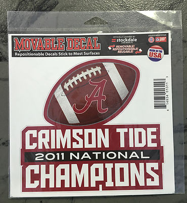 University of Alabama 2011 National Champions Football Decal | eBay