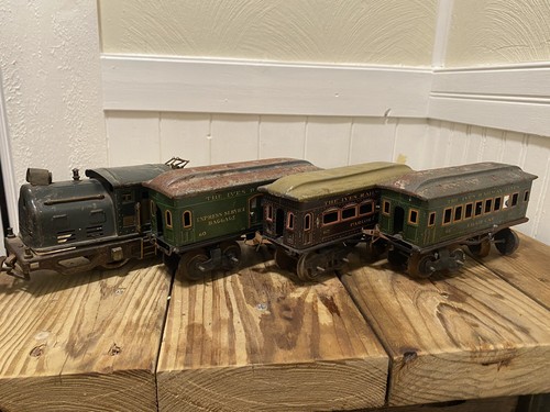 Lionel Prewar 1920s Ives Railway Lines Train Set #250 Loco W/Cars ...