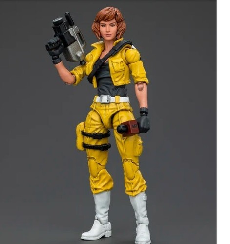 JOY TOY TMNT April O'Neil Turtles Reporter Ninja 1/18 Action Figure ...