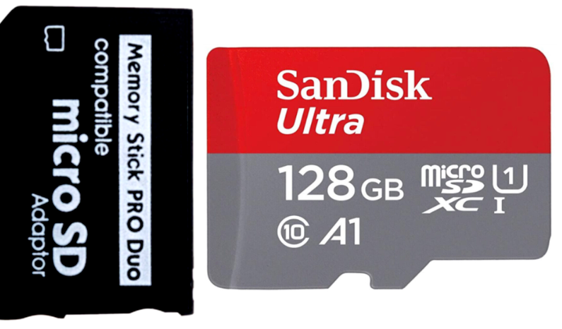 64GB 128GB MEMORY STICK PRO DUO ADAPTER FOR PSP E1000 E1003 1000 2000 ...