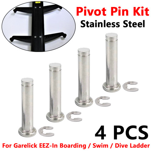 4x Pivot Pin Kit For Garelick EEZ-In Boarding Swim / Dive Ladder ...