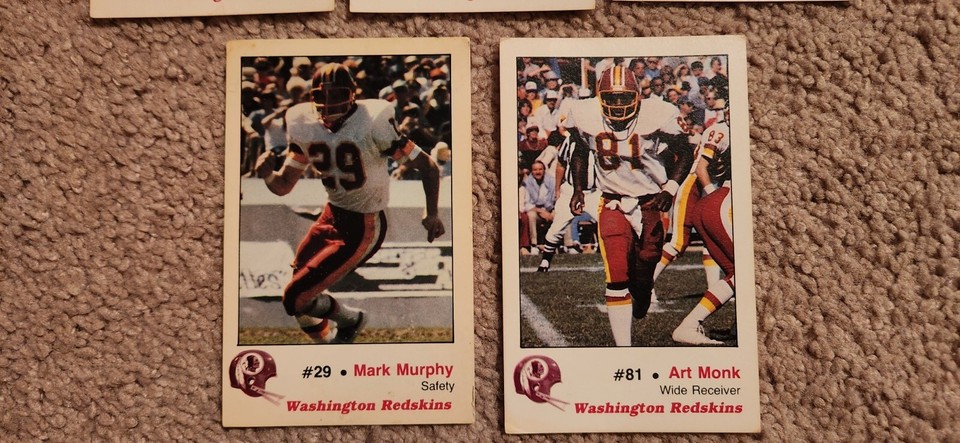 1982 Washington Redskins Police Frito Lay Card Lot Of 5 Art Monk Murphy ...