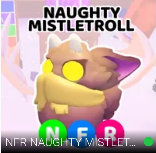 Naughty Mistletroll Neon Fly Ride Adopt Me Pet Roblox | eBay