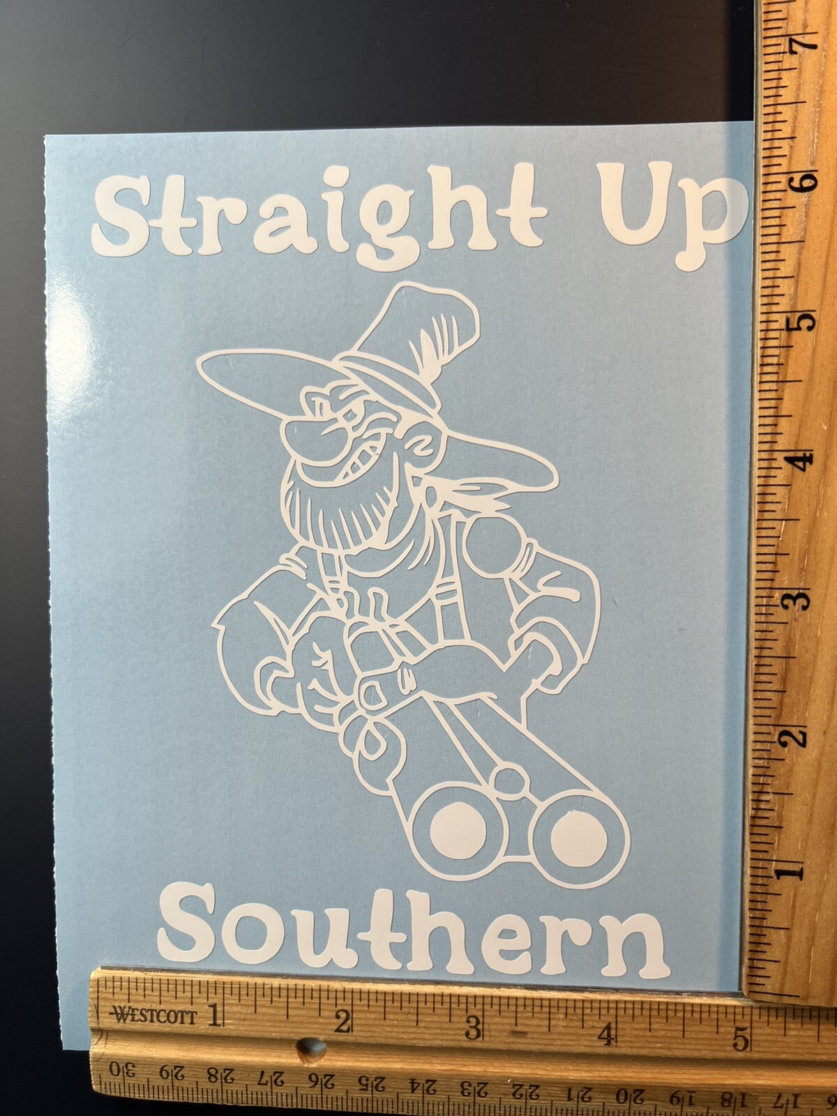 Straight Up Southern Hillbilly White Vinyl Car Decal | eBay