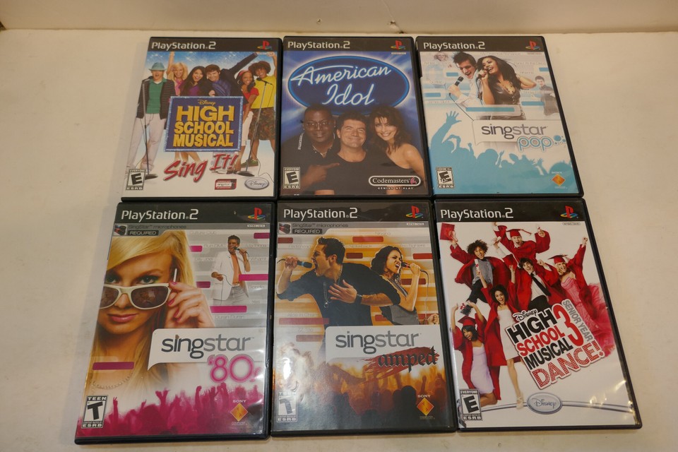 Sing Star , Sing it High School 6 Game Singing Game lot Sony ...
