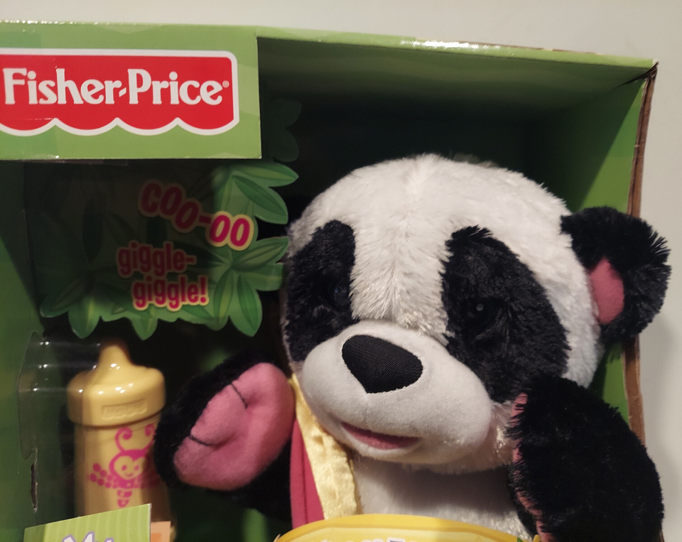 Fisher Price Snuggle-Kins Panda Plush Toy with Sounds NIB 2009 Toys R ...