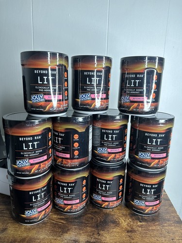 GNC Beyond Raw LIT Pre-Workout Powder Jolly Rancher Watermelon BB 4/27 ...