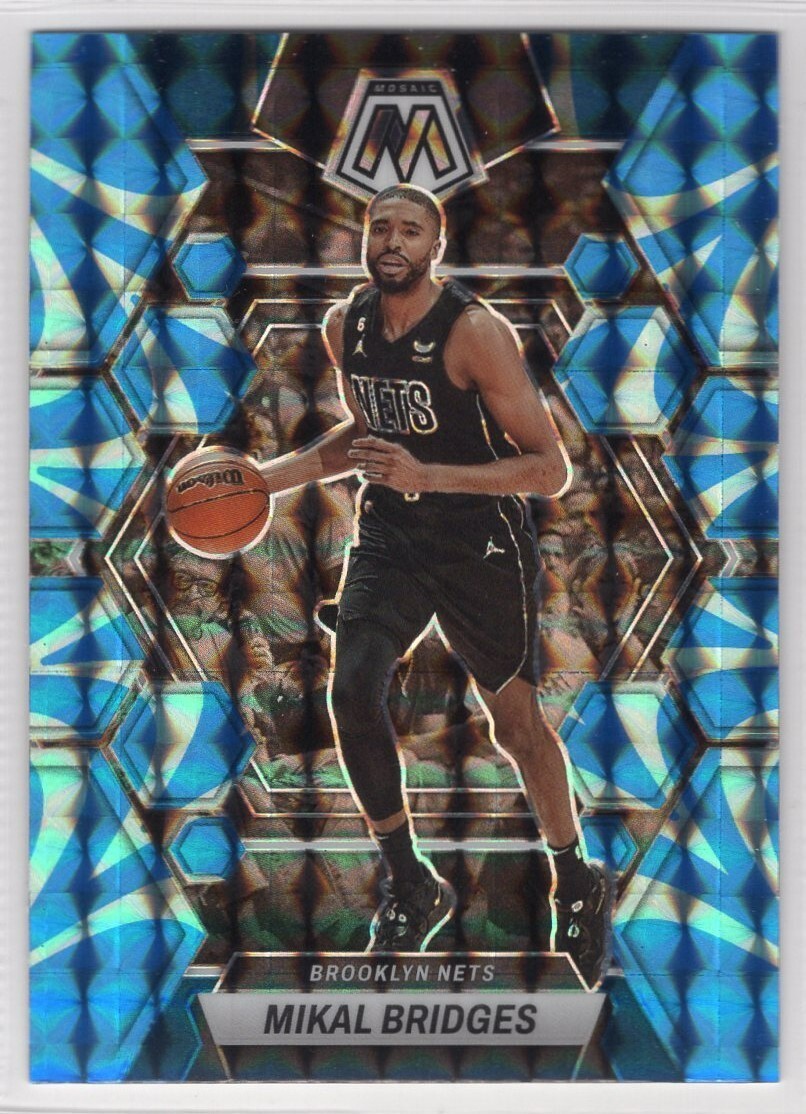2022-23 Panini Mosaic #2 Mikal Bridges Reactive Blue Brooklyn Nets | eBay
