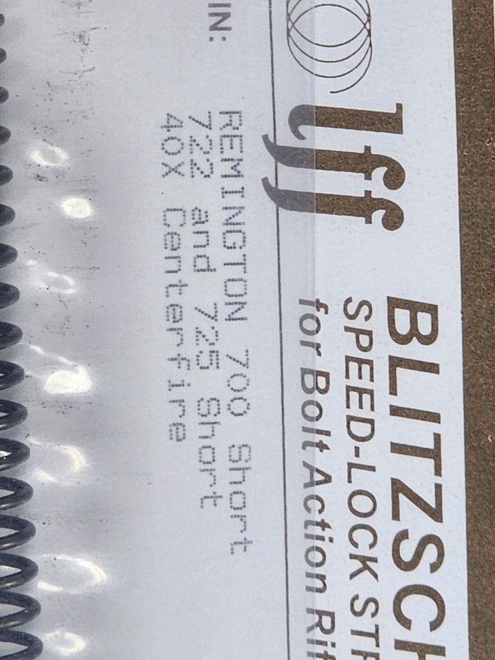 New Remington 700 Short Action Blitzschnell Striker Spring Extra Power ...