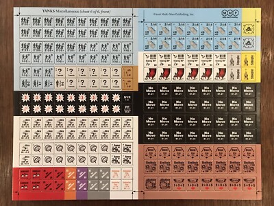 Board Game Parts, Counter Sheet 6, Yanks, 2nd Edition: ASL Module 3a ...