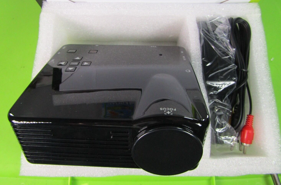 HD Mini LED Projector 24W AV/USB Input Low Power Built in Speaker ...