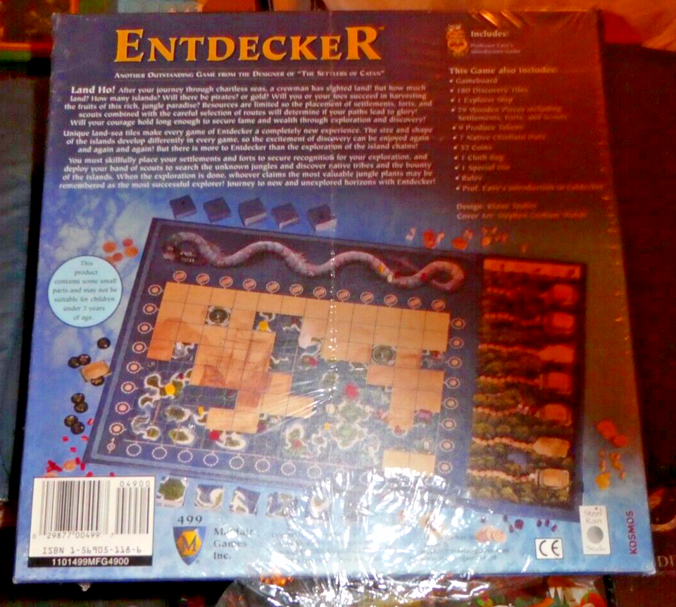 Entdecker Board Game New Klaus Teuber (Designed Catan) A Mayfair Game ...